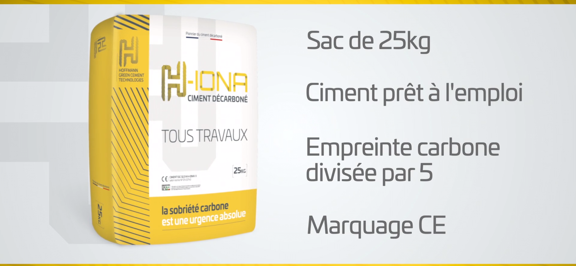 Le ciment décarboné Hoffmann Green H-IONA - Pari Durable